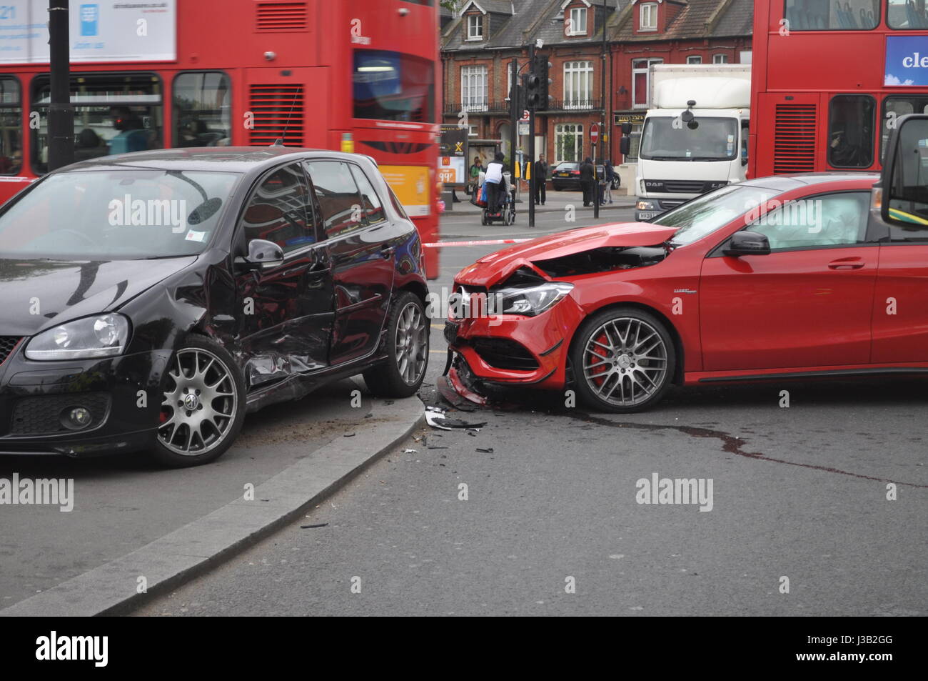 High speed collision in North London just before rush hour luckily no ...