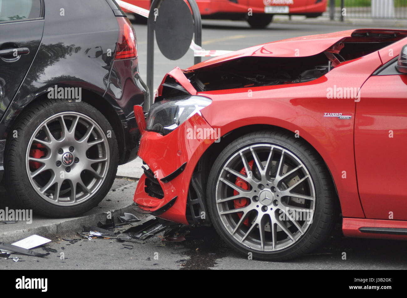 High speed collision in North London just before rush hour luckily no ...