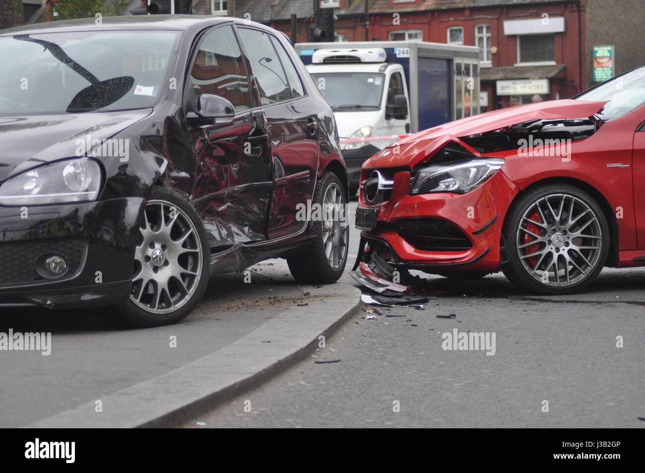 High speed collision in North London just before rush hour luckily no ...