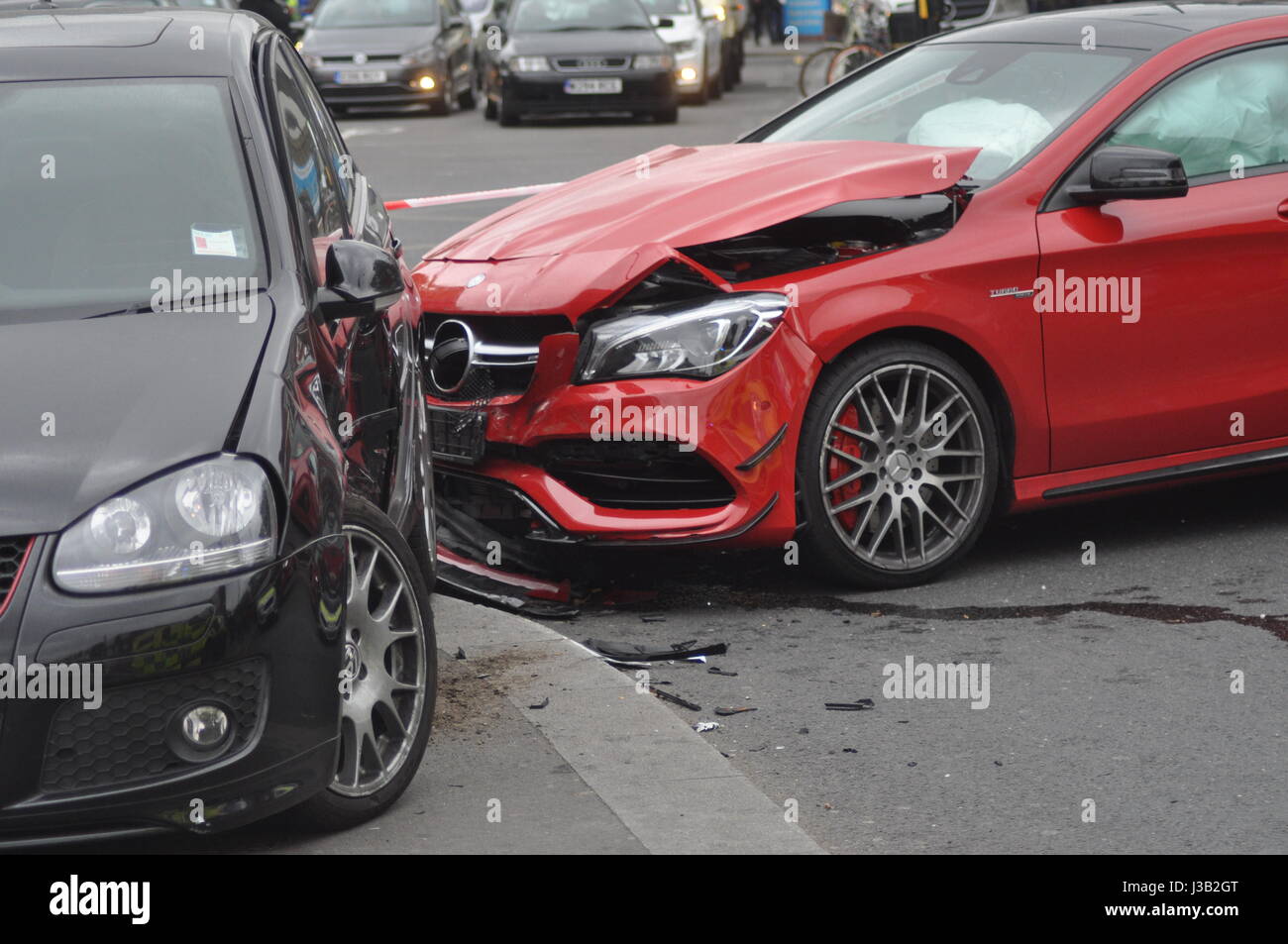 High speed collision in North London just before rush hour luckily no ...