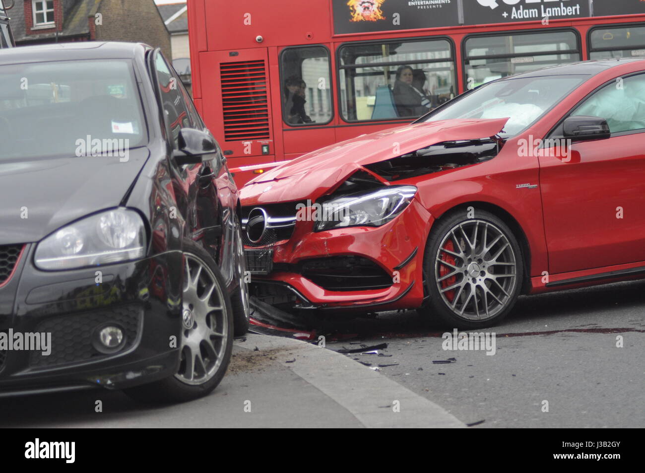 High speed collision in North London just before rush hour luckily no ...