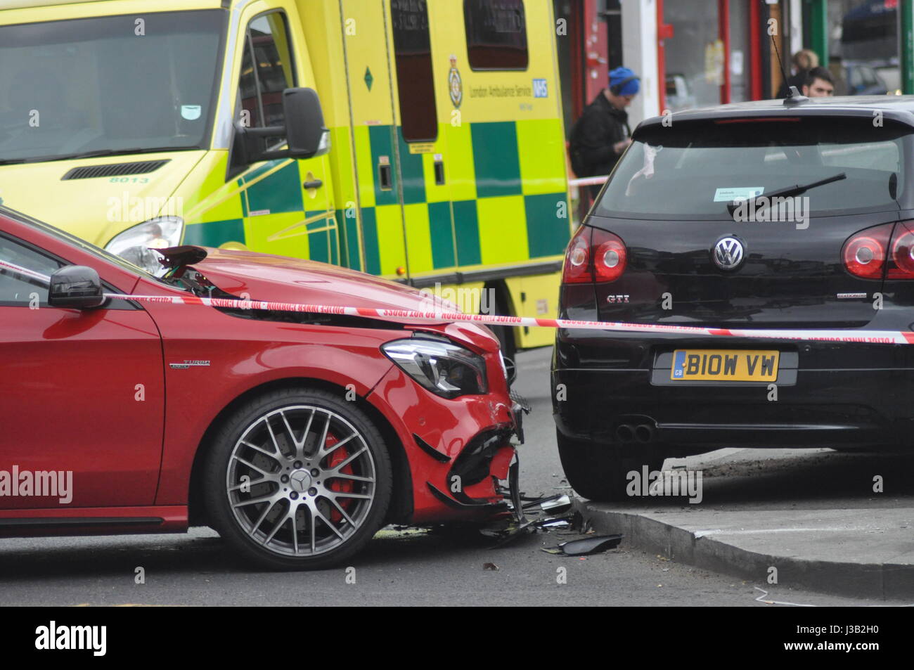 High speed collision in North London just before rush hour luckily no ...