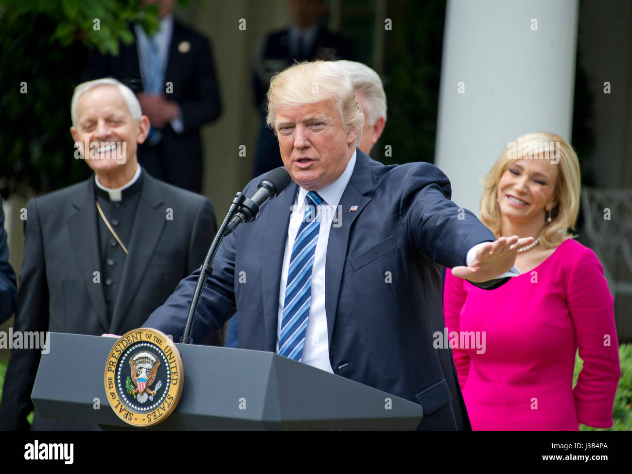 United States President Donald J. Trump makes remarks prior to signing ...