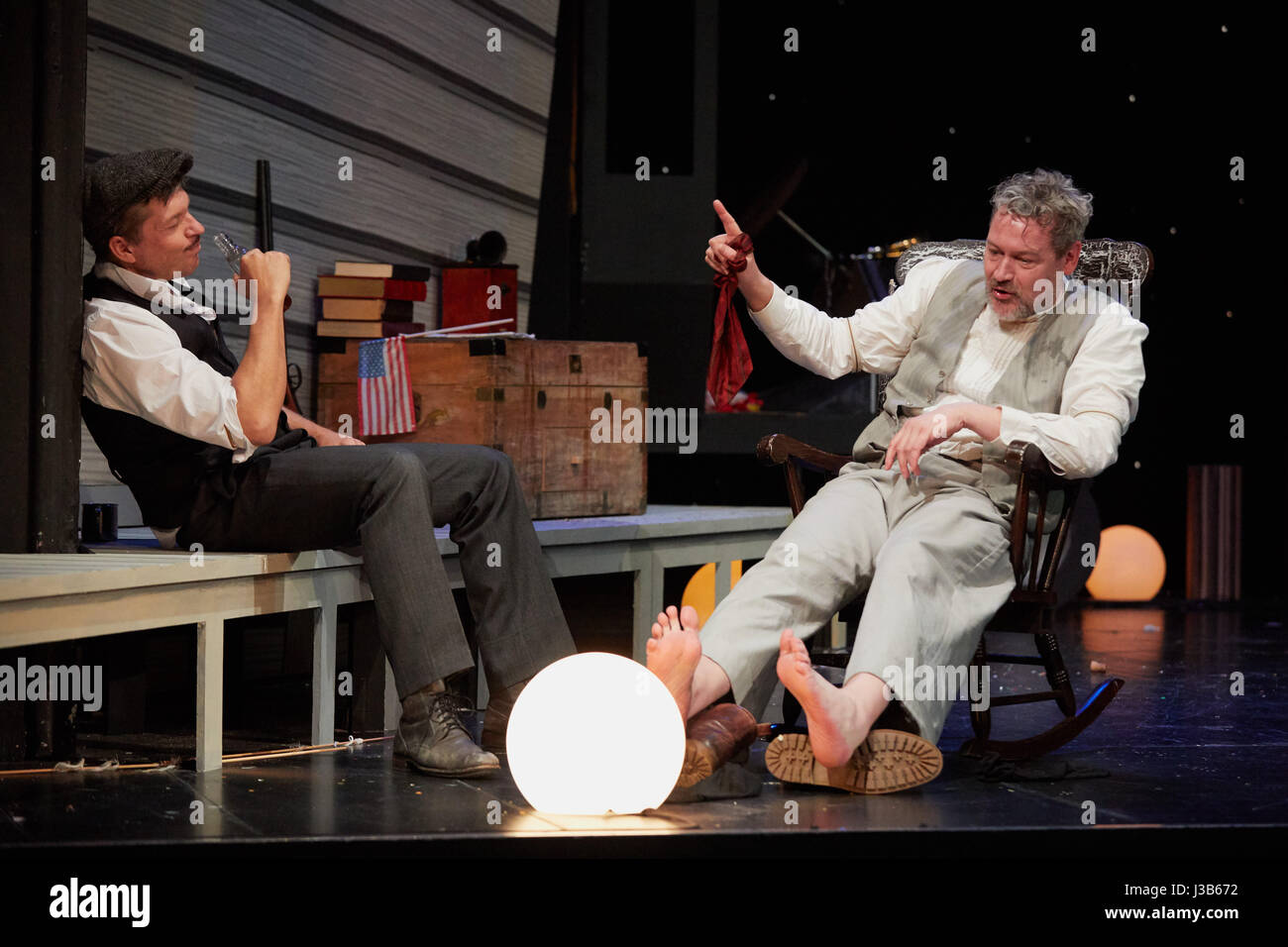 Hamburg, Germany. 05th May, 2017. Actors Stephan Benson as Henry ...