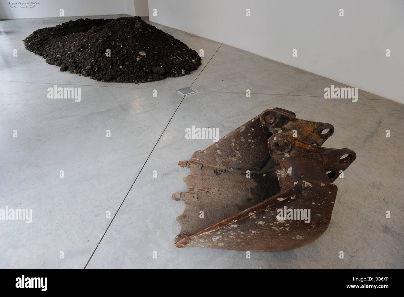 Prague, Czech Republic. 5th May, 2017. Artist Roman Tyc opens his ...