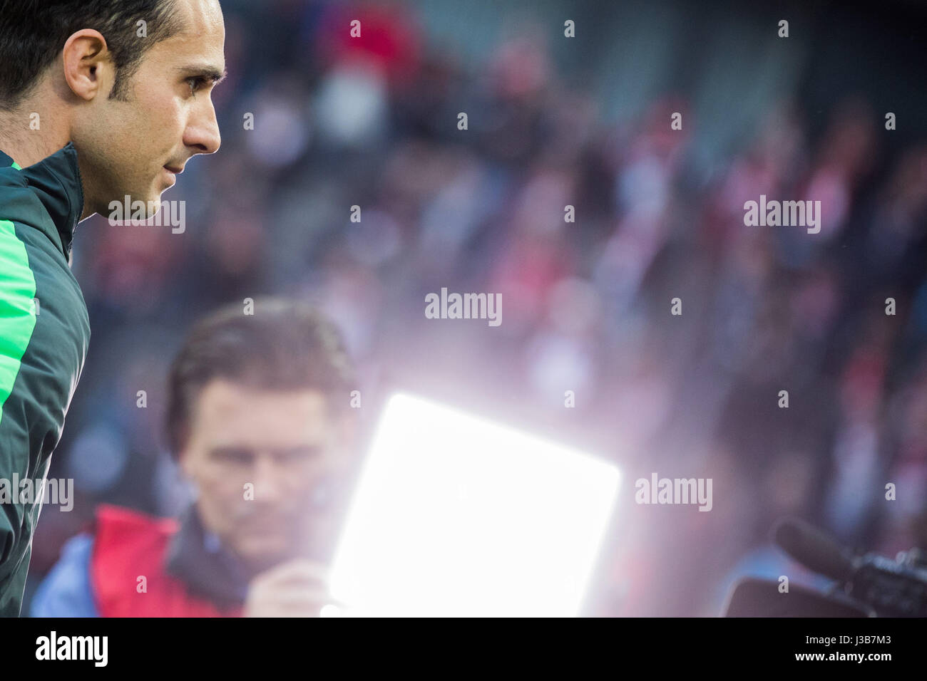 Bremen's head coach Alexander Nouri seen prior to the German Bundesliga ...