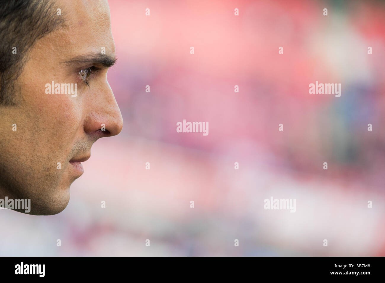 Bremen's head coach Alexander Nouri seen prior to the German Bundesliga ...