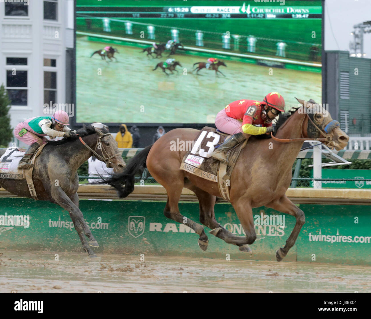 Louisville, KY, USA. 5th May, 2017. Abel Tasman with Mike Smith up ...