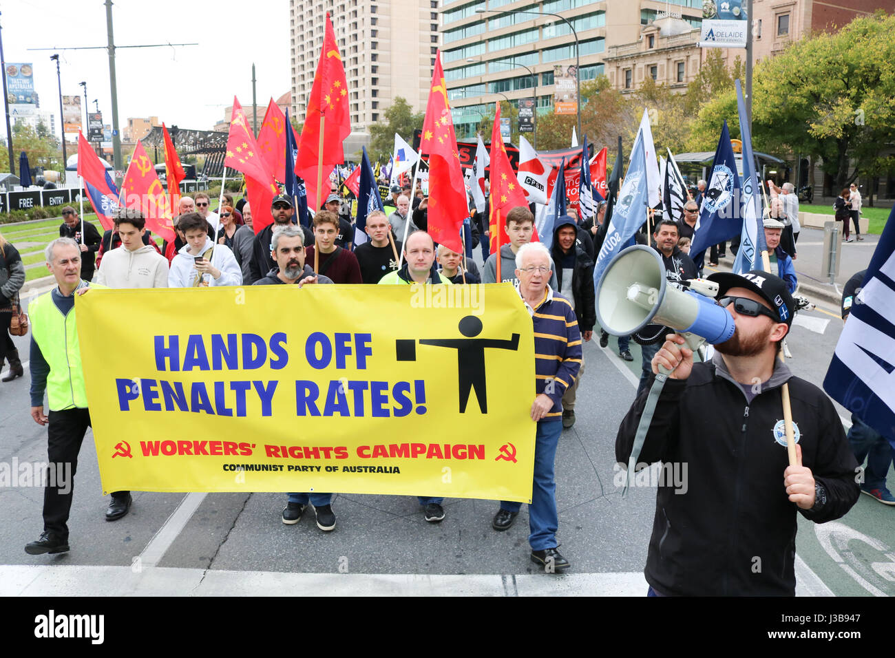 Adelaide, Australia. 6th May, 2017. Hundreds of people representing ...