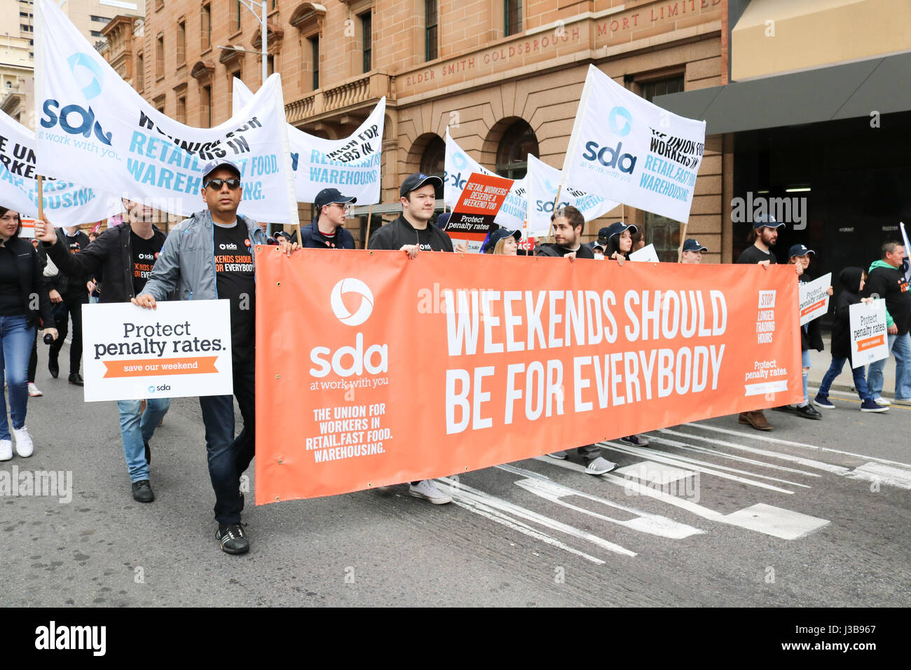 Adelaide, Australia. 6th May, 2017. Hundreds of people representing ...
