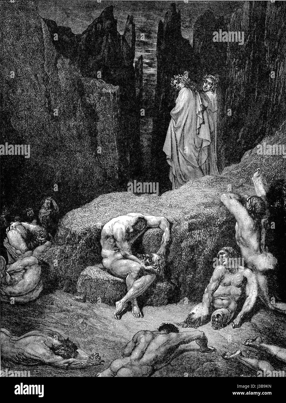The work 'Inferno' by Dante features Virgil reproving Dante's curiosity ...