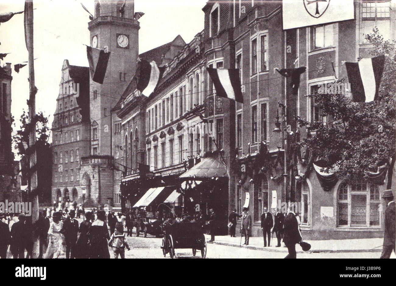 Deutsches Haus in Allenstein Stock Photo - Alamy
