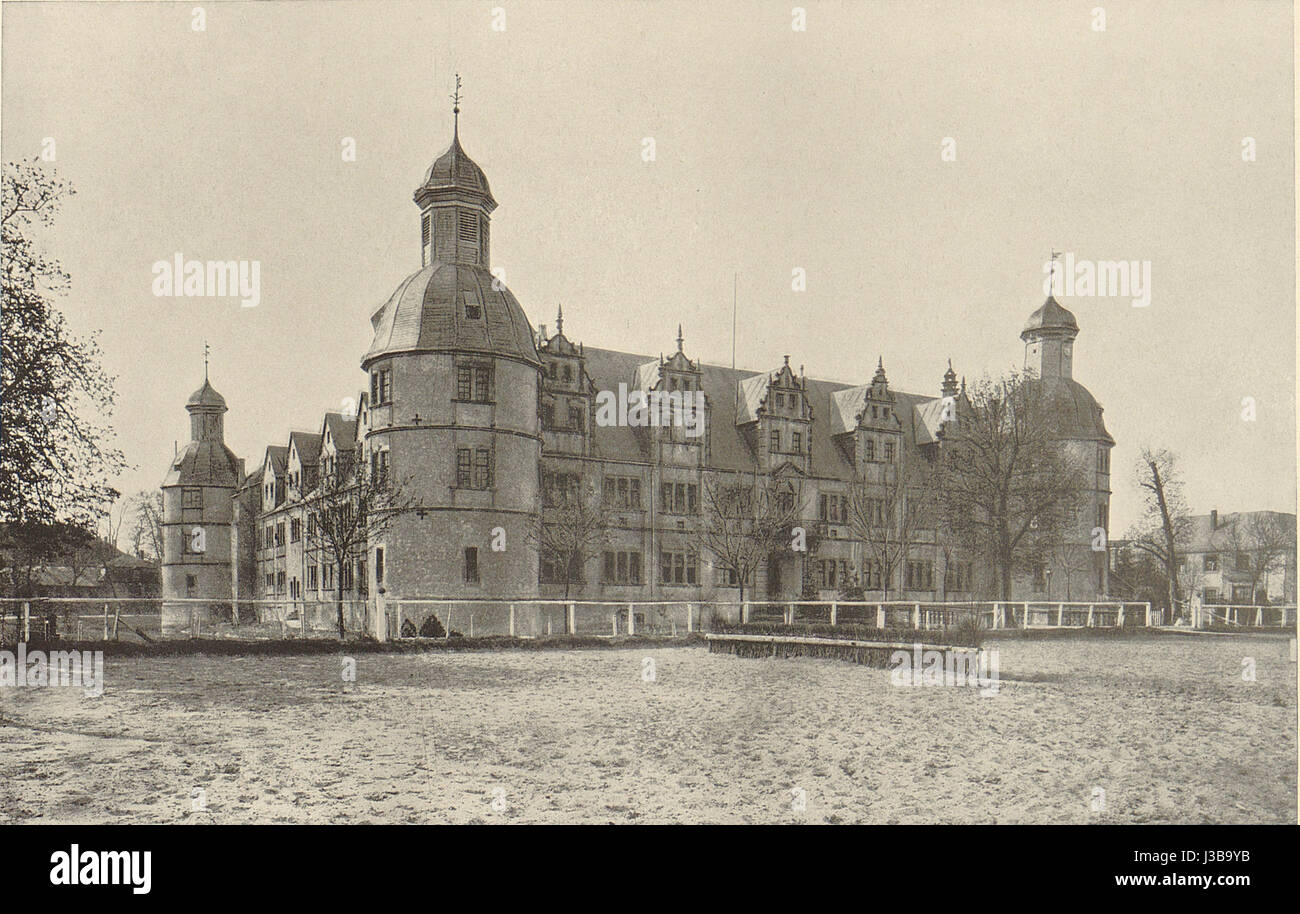 A depiction of Schloss Neuhaus from the northern perspective ...