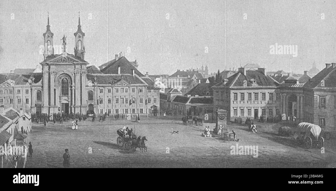 Poland dluga or long street Black and White Stock Photos & Images - Alamy