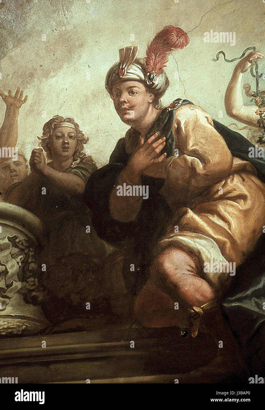 The 'Opferszene' (Sacrifice Scene) by Louis de Silvestre is displayed ...