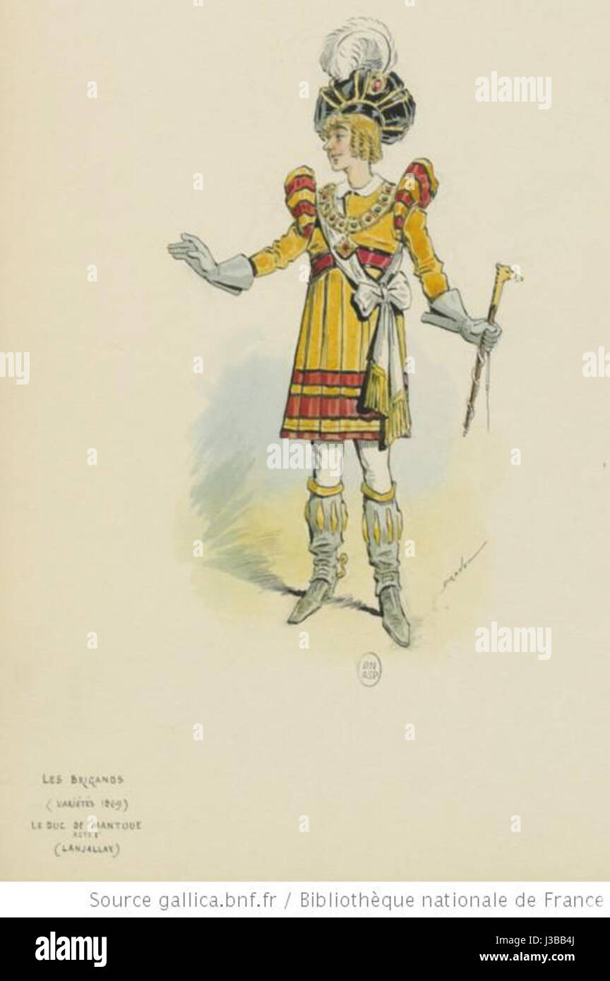This French illustration, 'Les Brigands, le Duc de Mantoue,' by Draner ...
