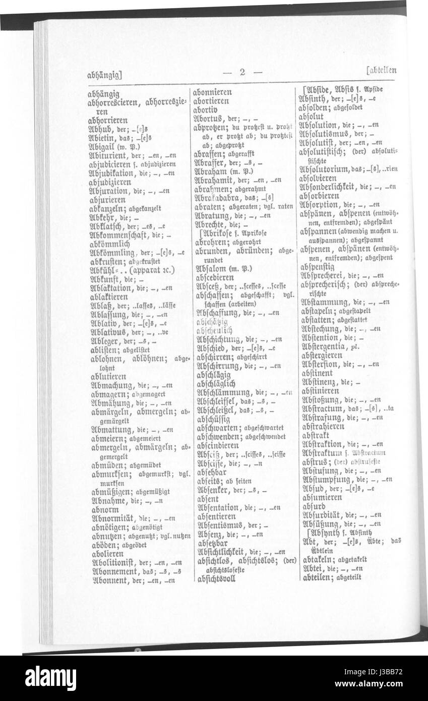 Duden woerterbuch 2 Stock Photo - Alamy