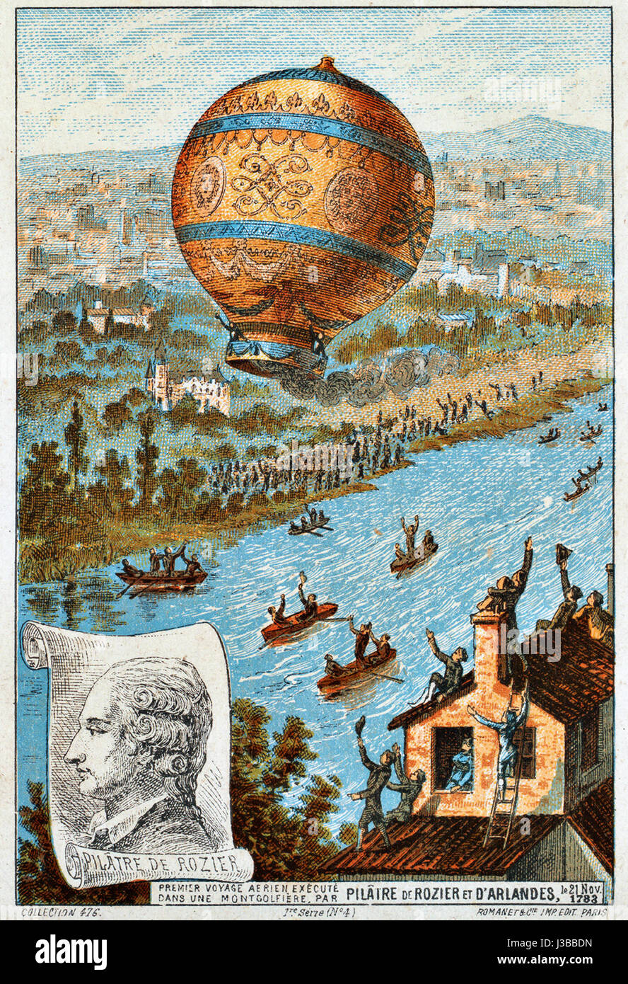 This image depicts an early flight from the 20th century, showcasing ...