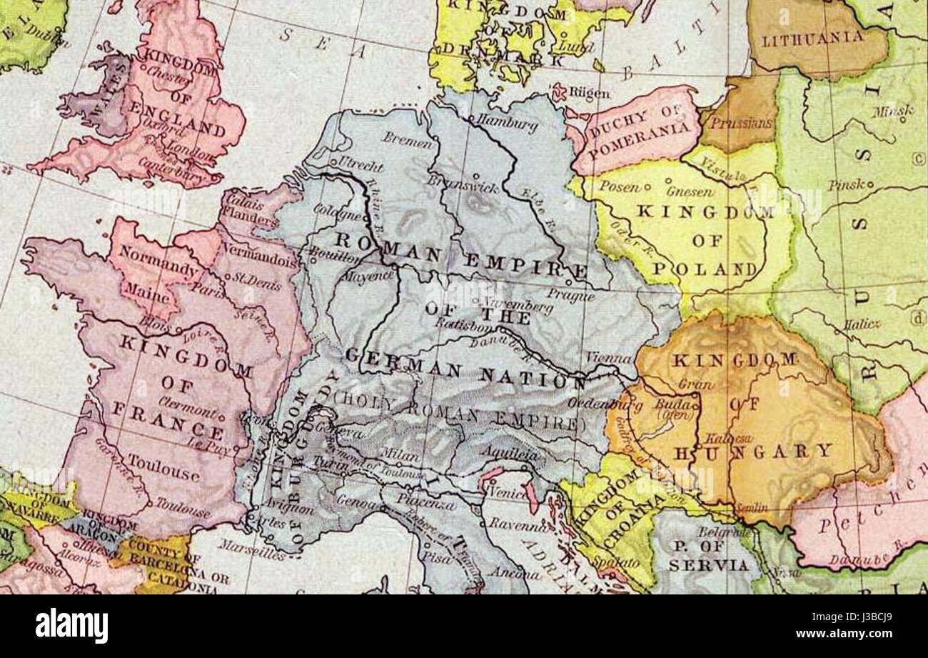 European countries maps hi-res stock photography and images - Alamy