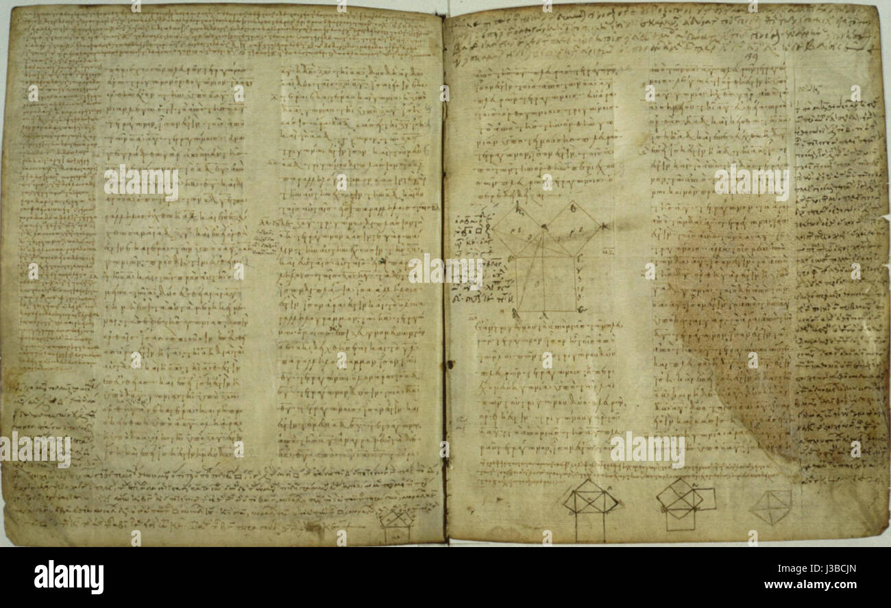 Euclid Vat manuscript no. 190, proposition 47, is part of a collection ...