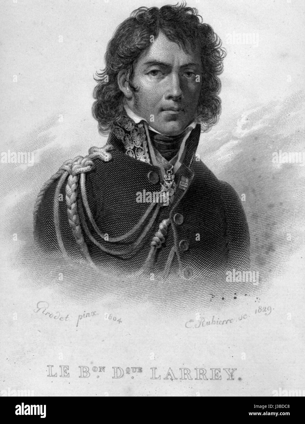 Dominique Jean Larrey engraving Stock Photo - Alamy