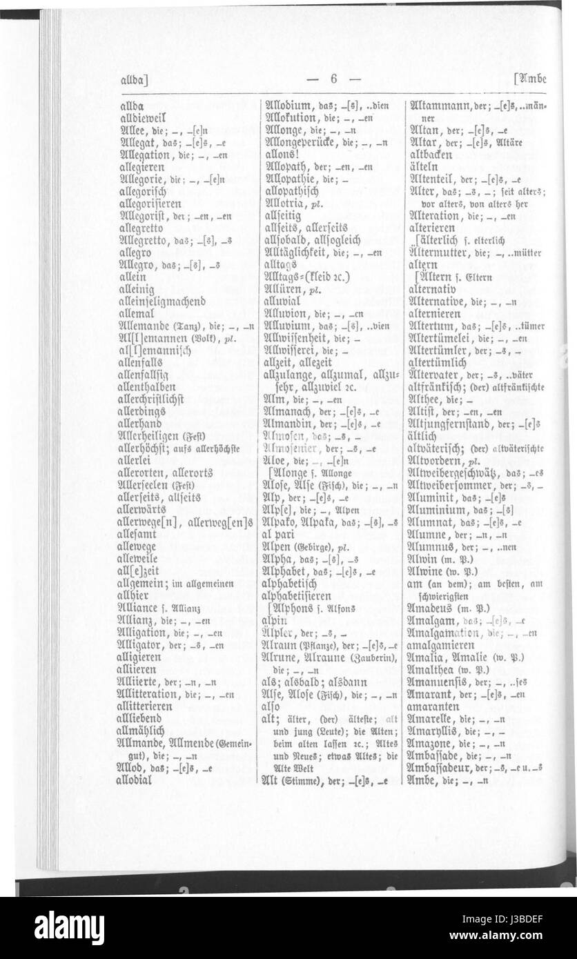 Duden woerterbuch 6 Stock Photo - Alamy
