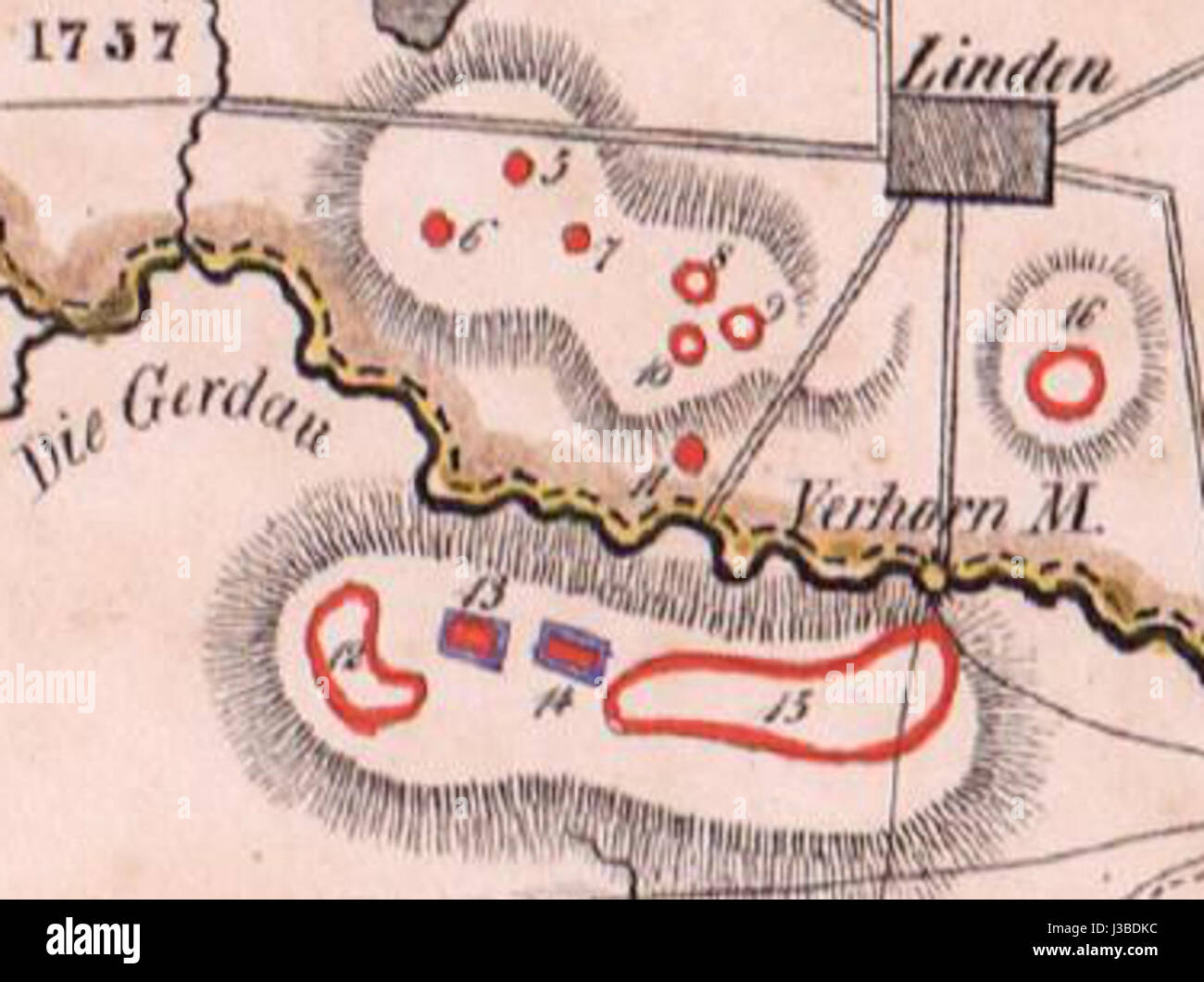 Map of linden hi-res stock photography and images - Alamy