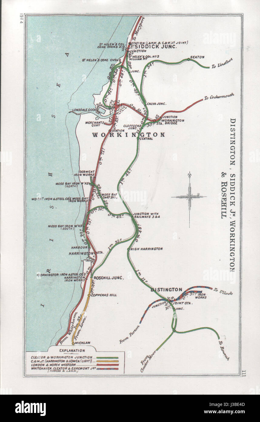 Workington map hi-res stock photography and images - Alamy