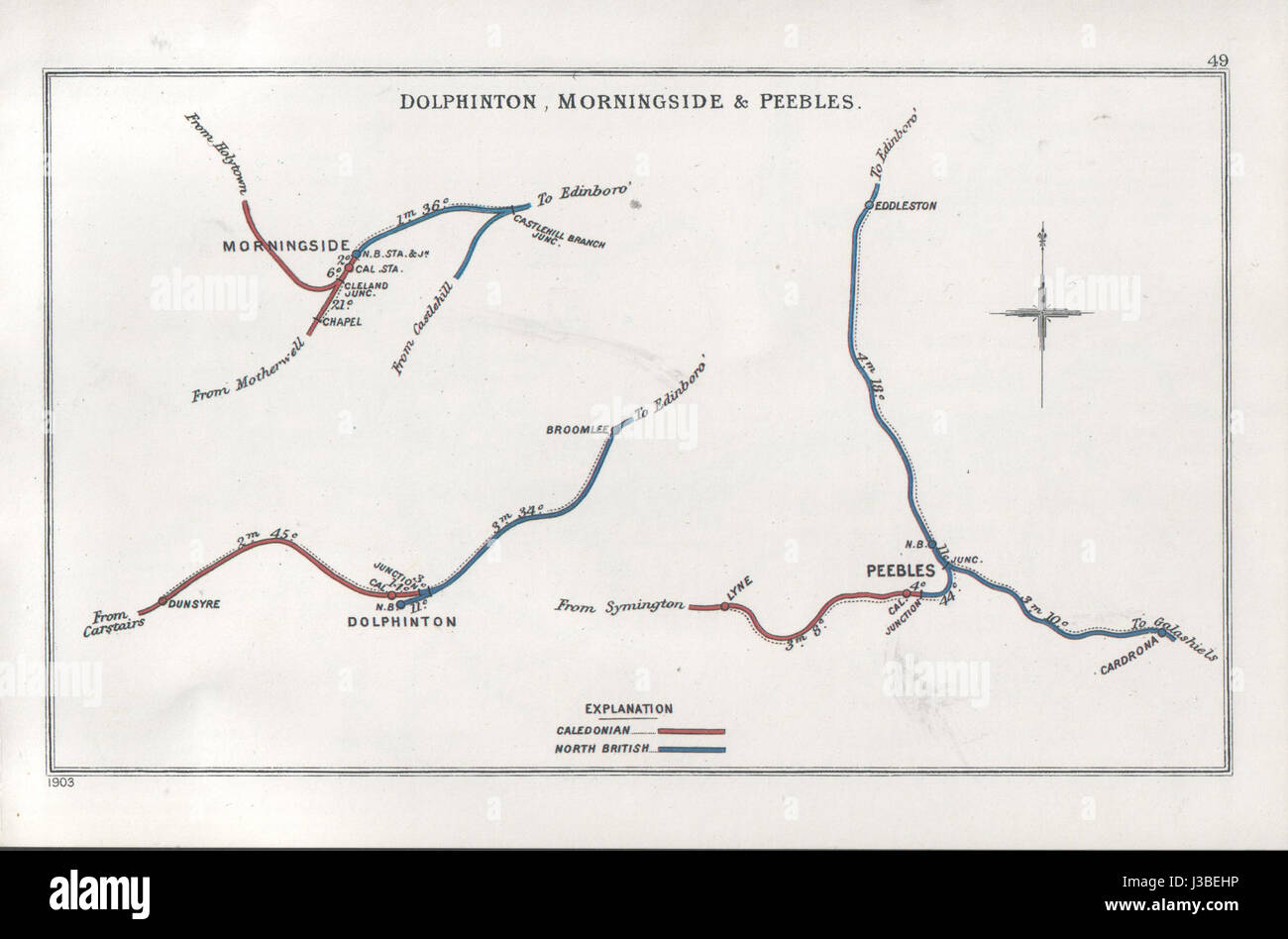 Map Of Peebles High Resolution Stock Photography and Images - Alamy