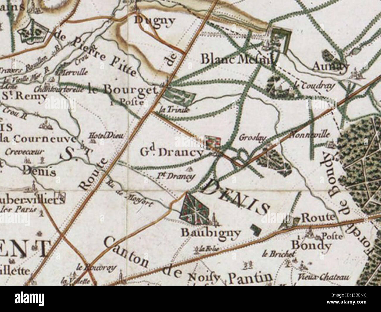 Drancy map hi-res stock photography and images - Alamy