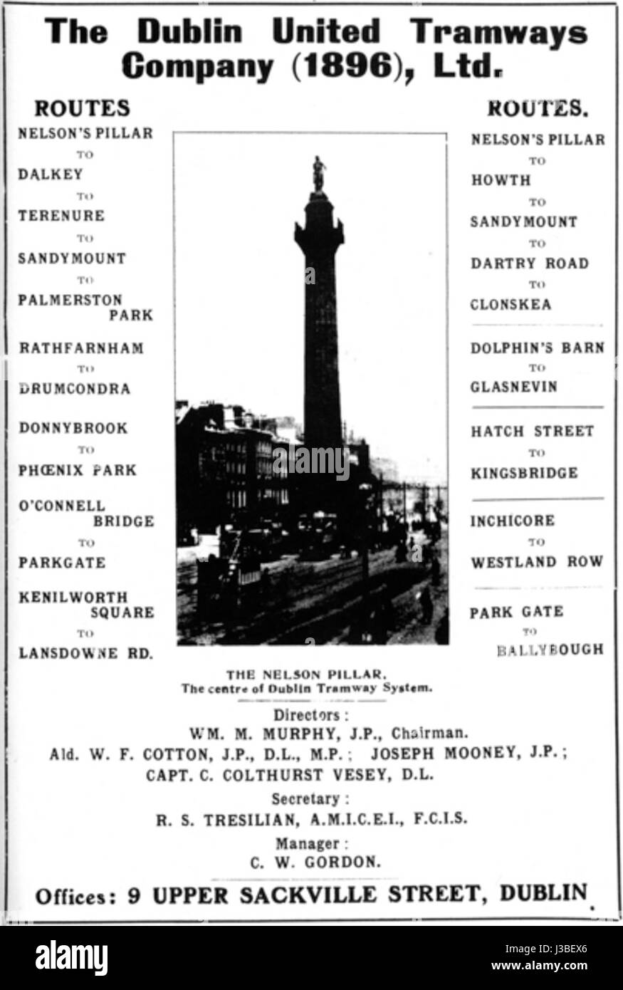 DUTC RouteList Ad earlyC20 Stock Photo - Alamy