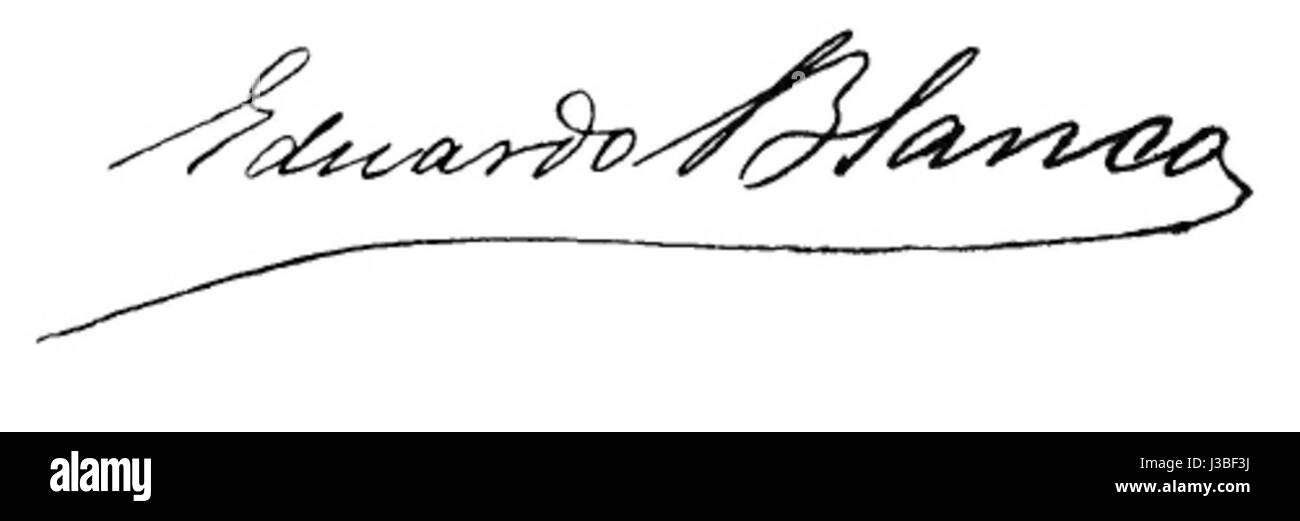 Eduardo Blanco is known for his signature in various artworks and ...