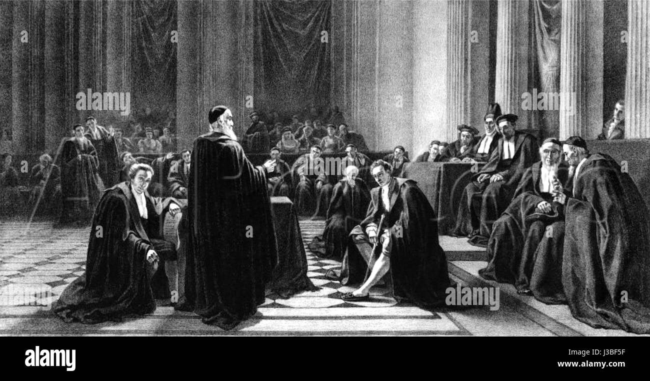 Edouard Moyse Le grand Sanhedrin 1868 Stock Photo - Alamy