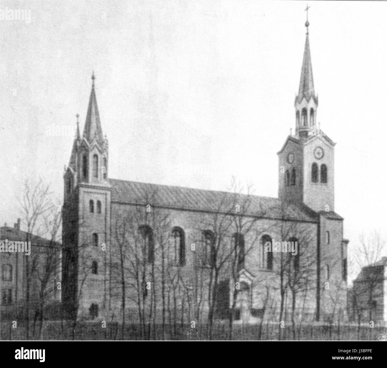 The Evangelische Kirche in Kattowitz (Katowice), Poland, is a ...