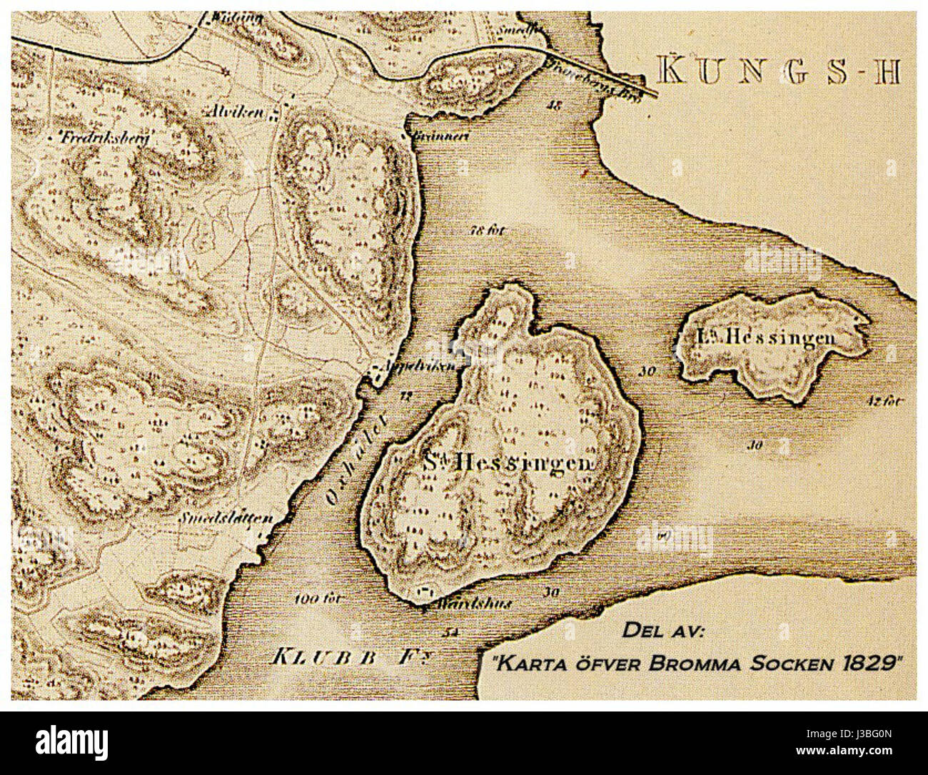 This historical map of Essingen, dated 1829, provides a detailed view ...