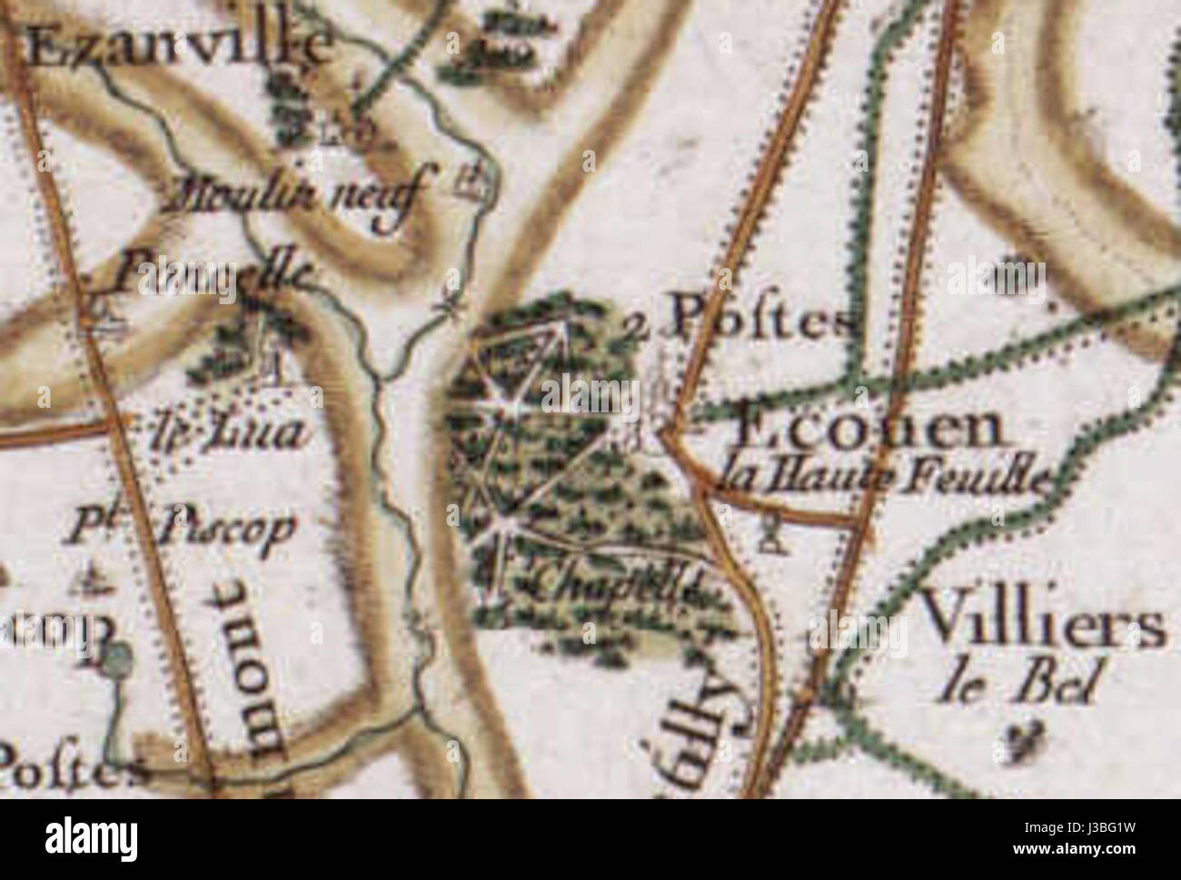 18th century map shows hi-res stock photography and images - Alamy
