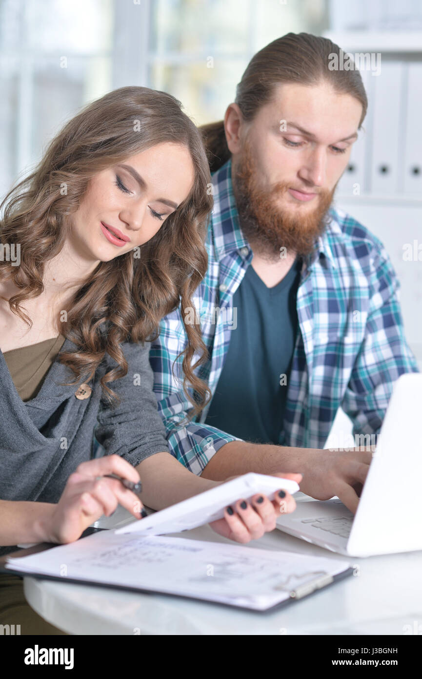 Married couple plans their budget Stock Photo - Alamy