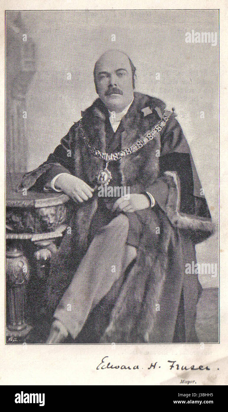 Edward H Fraser Mayor of Nottingham Stock Photo - Alamy