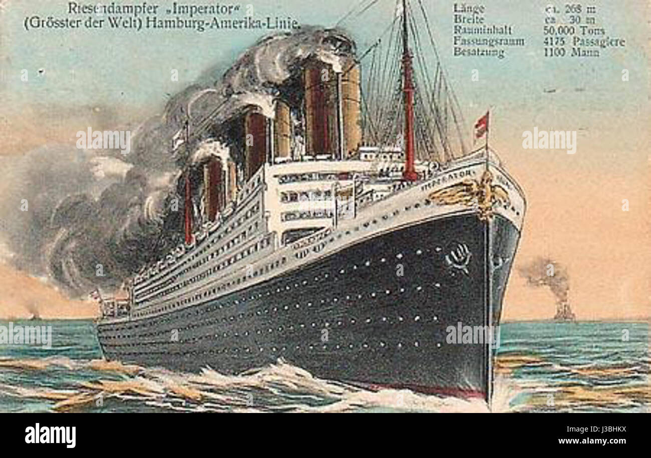 The SS Imperator was an iconic passenger liner from the early 20th ...