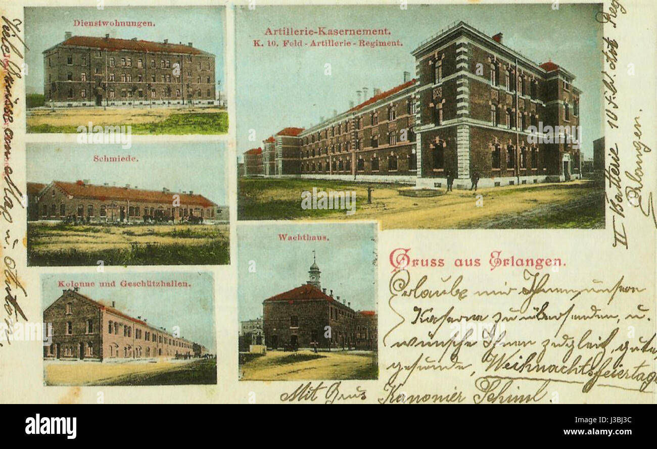 This postcard from Erlangen provides a snapshot of the German town ...