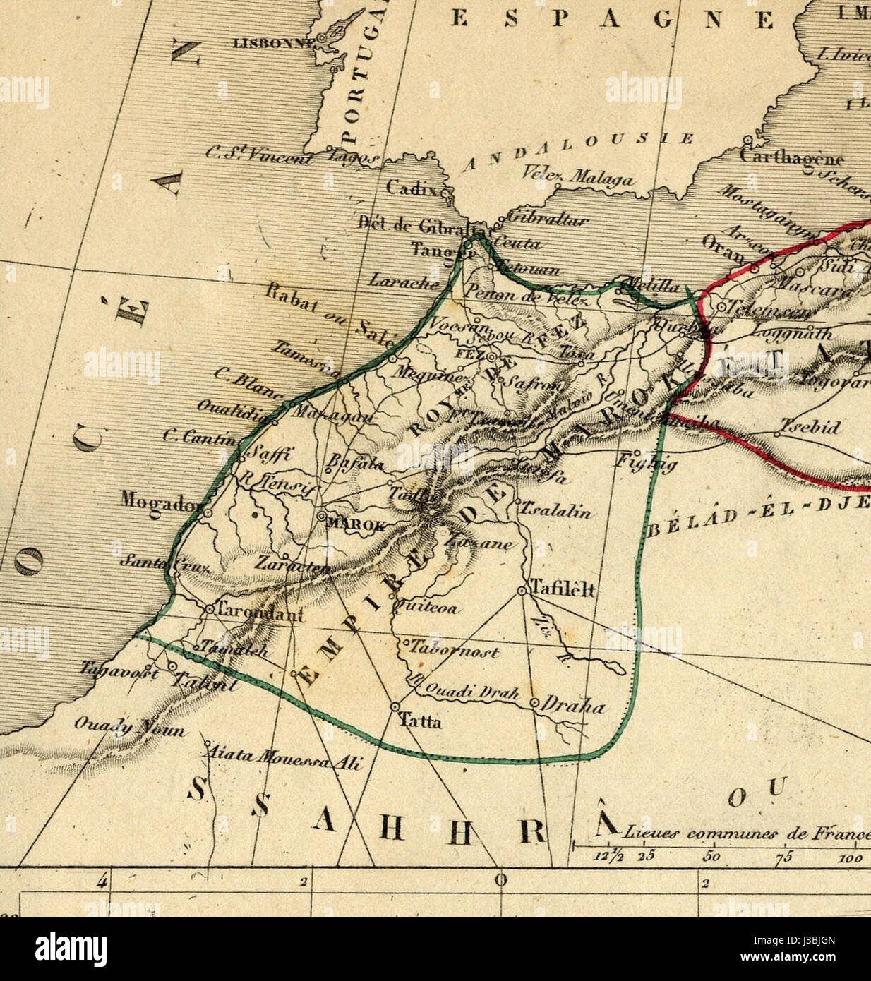 Maroc map hi-res stock photography and images - Alamy