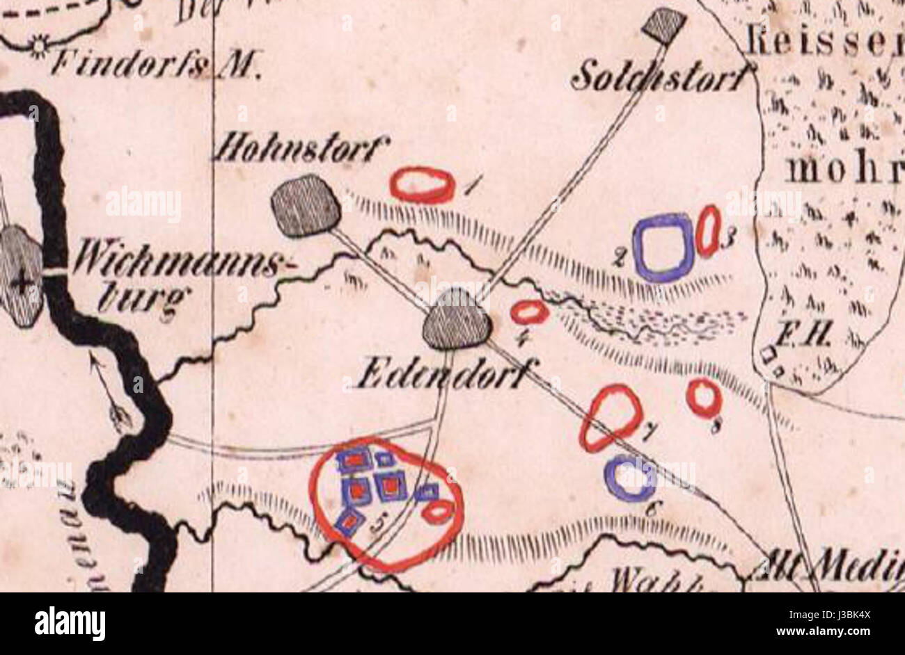 The Estorff Plan of Edendorf is a historical map detailing the town's ...