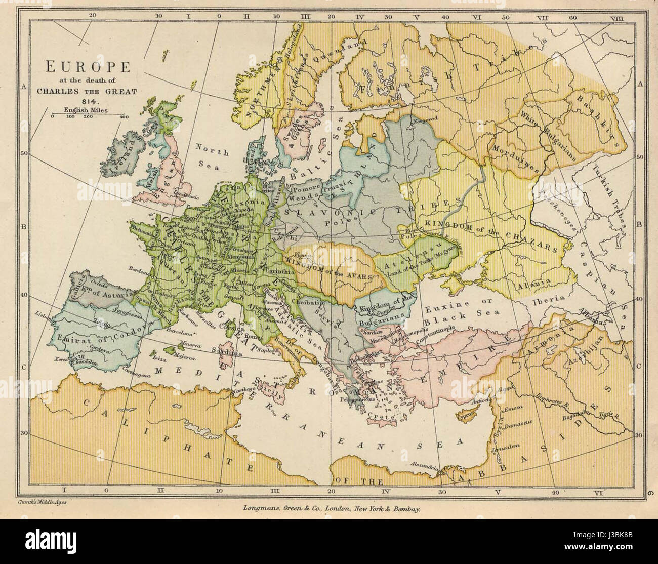 Europe in 814 Stock Photo - Alamy