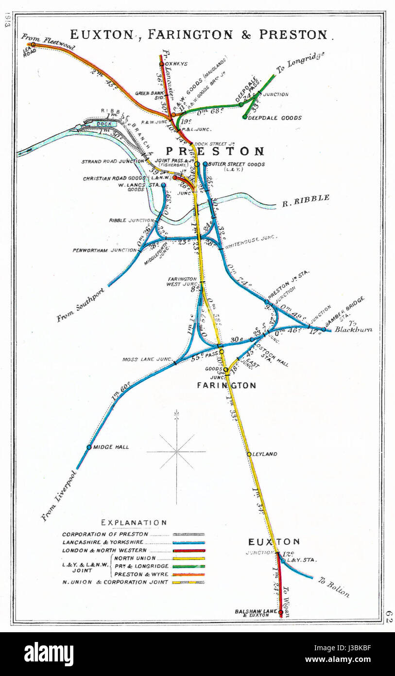 Preston map hi-res stock photography and images - Alamy