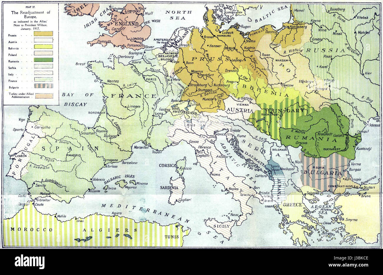 World war europe map hi-res stock photography and images - Alamy