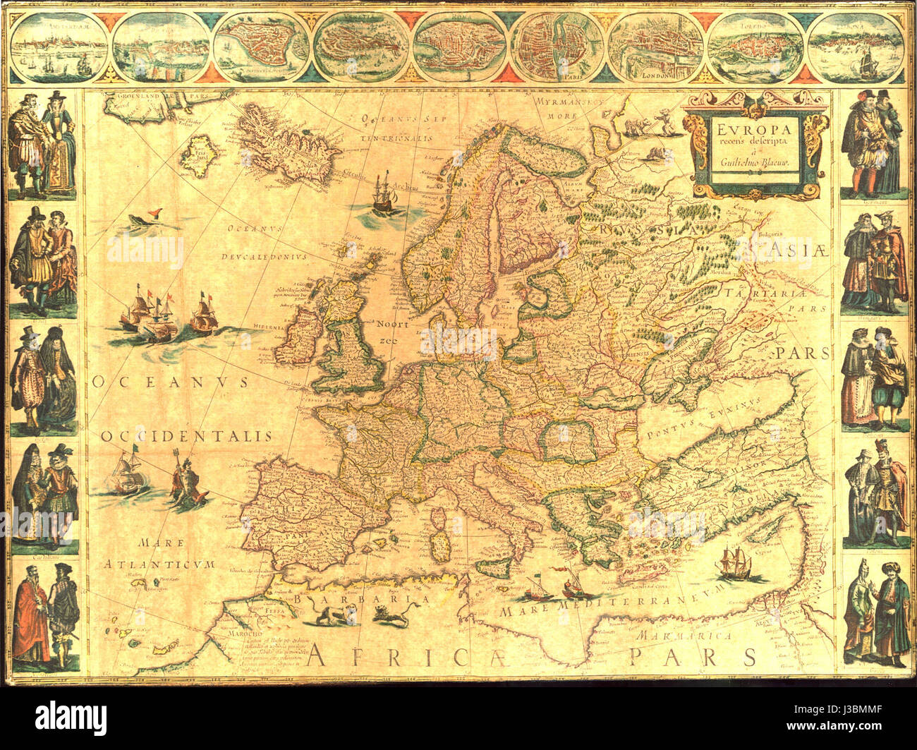Historical map of europe hi-res stock photography and images - Alamy