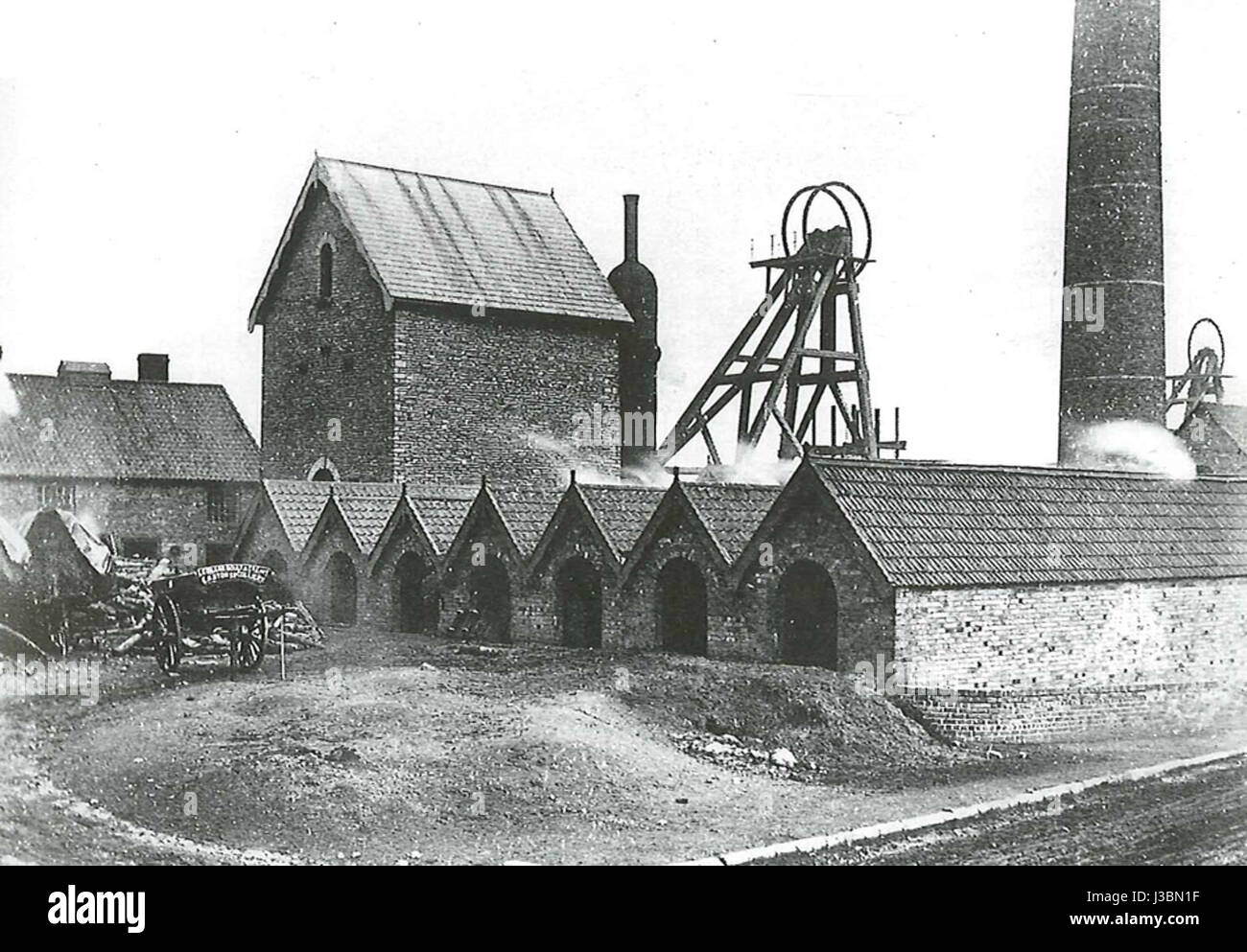 Easton Colliery c 1900 Stock Photo - Alamy