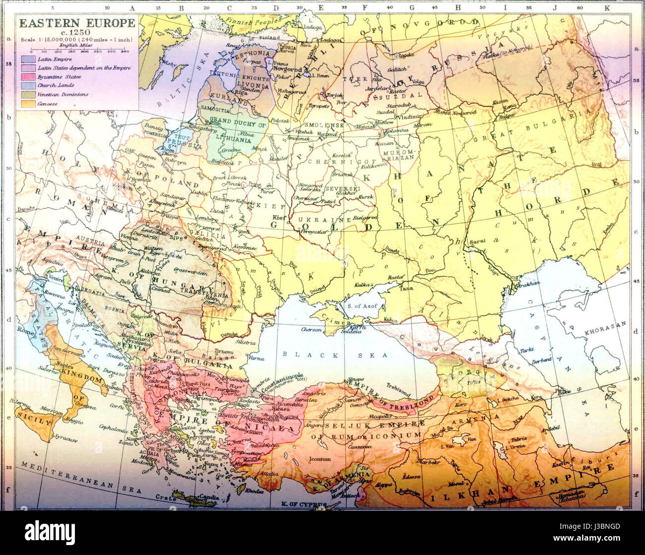 Eastern Europe around 1250 was a period marked by political ...