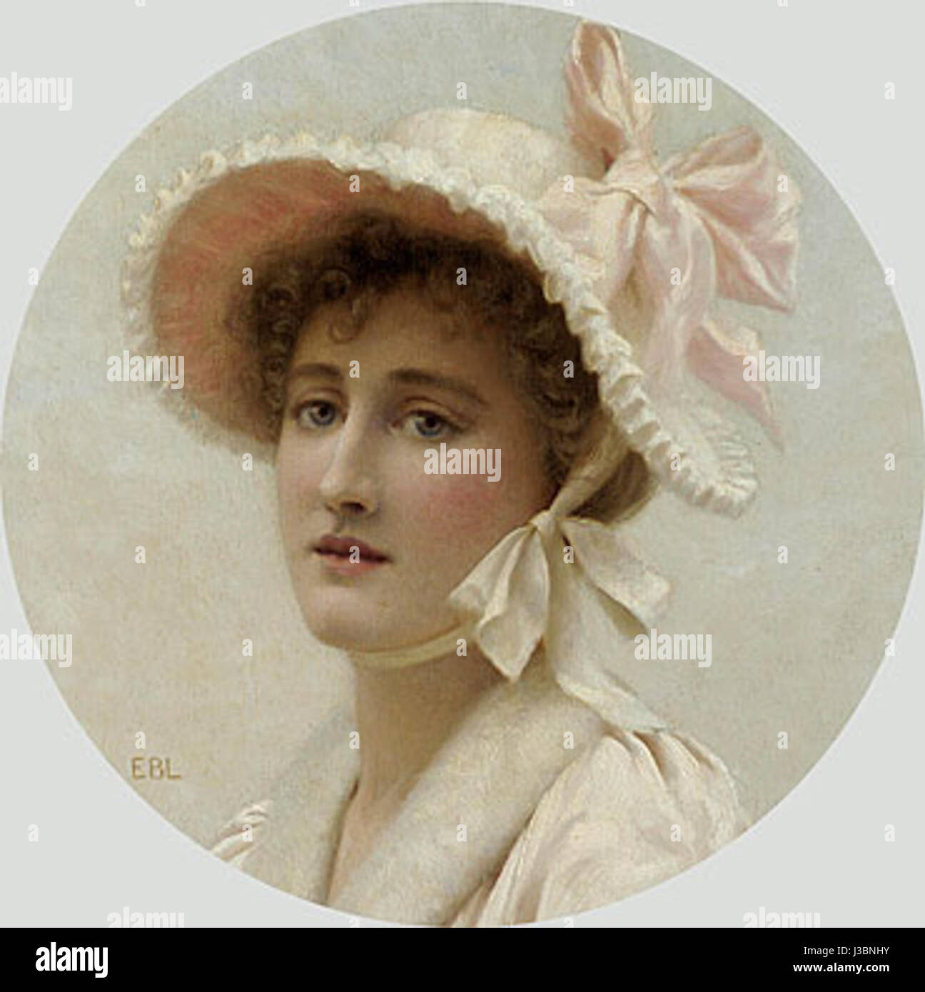 'The Pink Bonnet' is a painting by Edmund Blair Leighton, an English ...