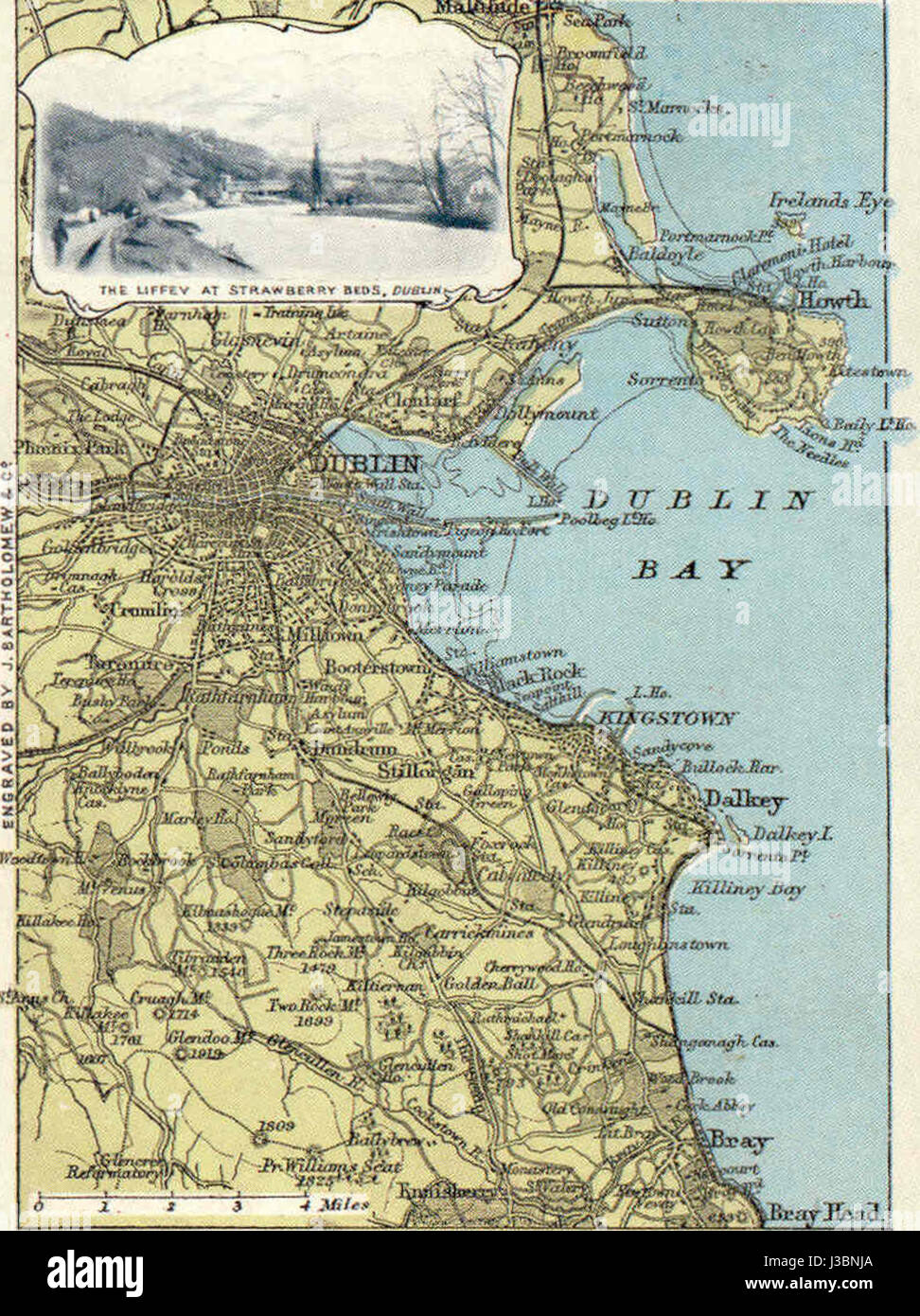 Dublin map victorian hi-res stock photography and images - Alamy